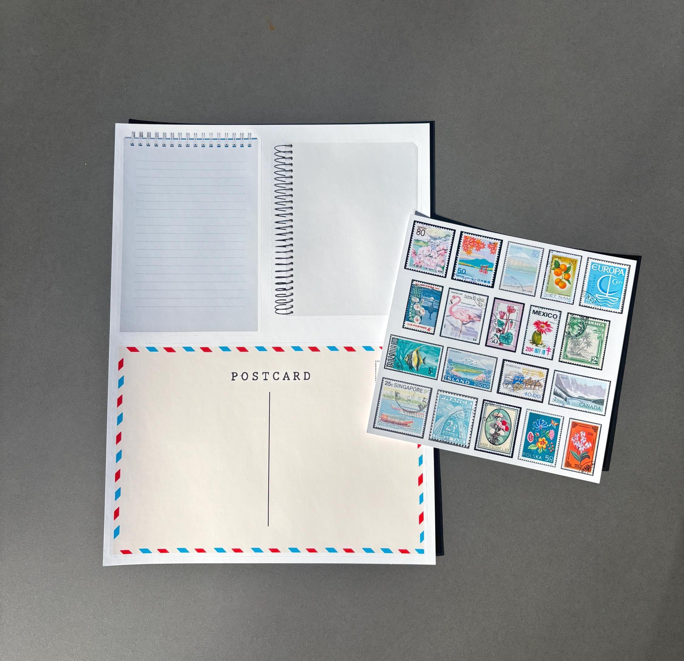 Postcard and Stamp Sticker Set – The Crafted Journal AU