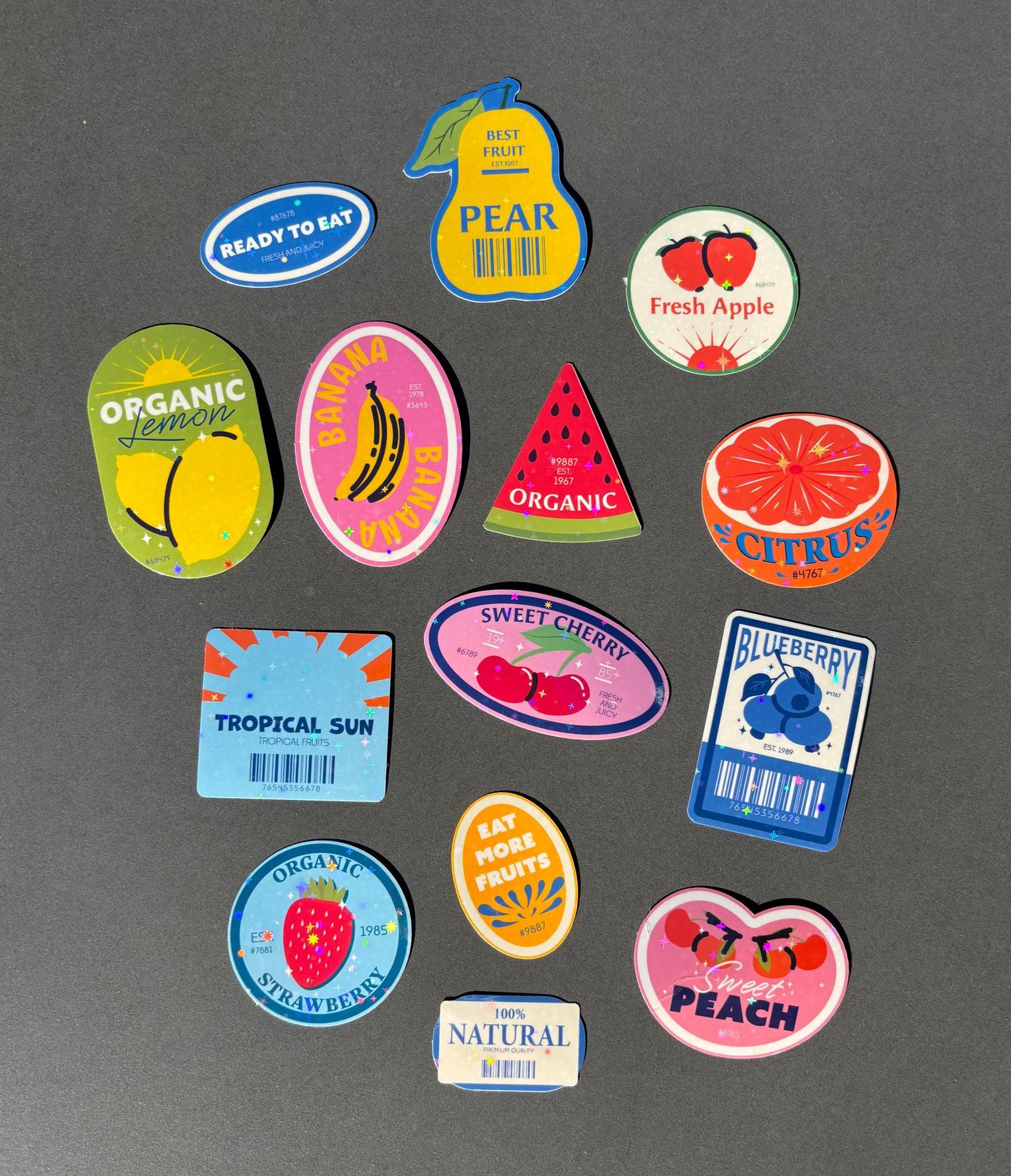 Sparkly Fruit Sticker Set – The Crafted Journal AU